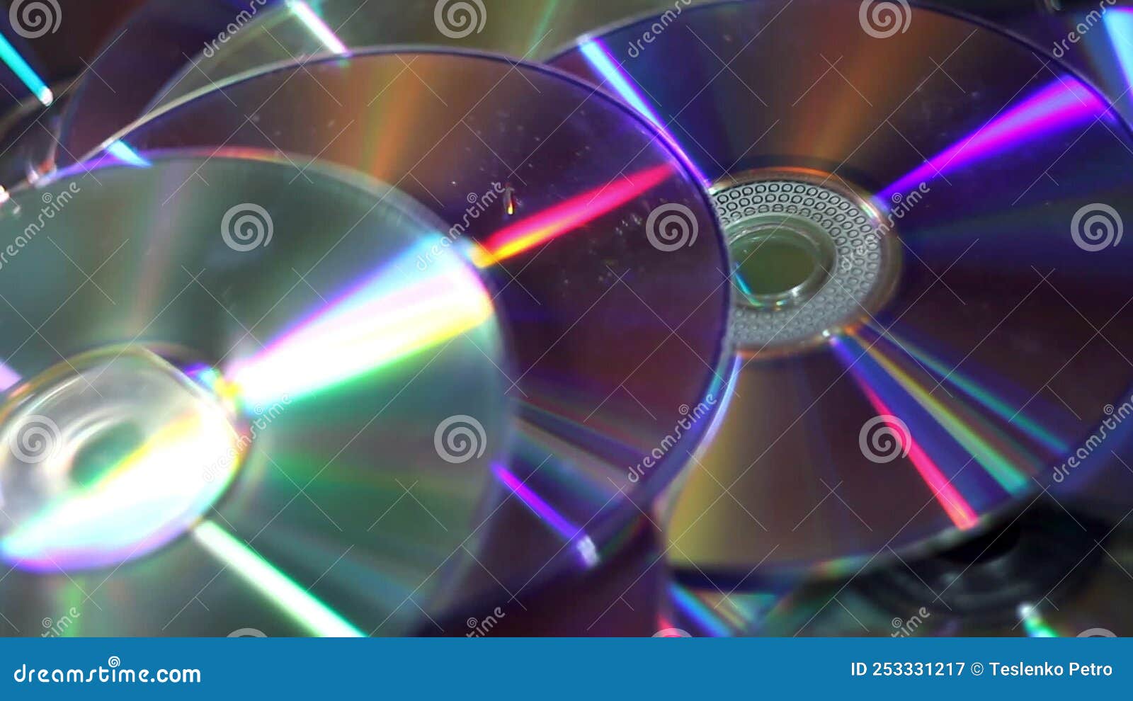 Compact discs falling dawn stock video. Video of software - 253331217
