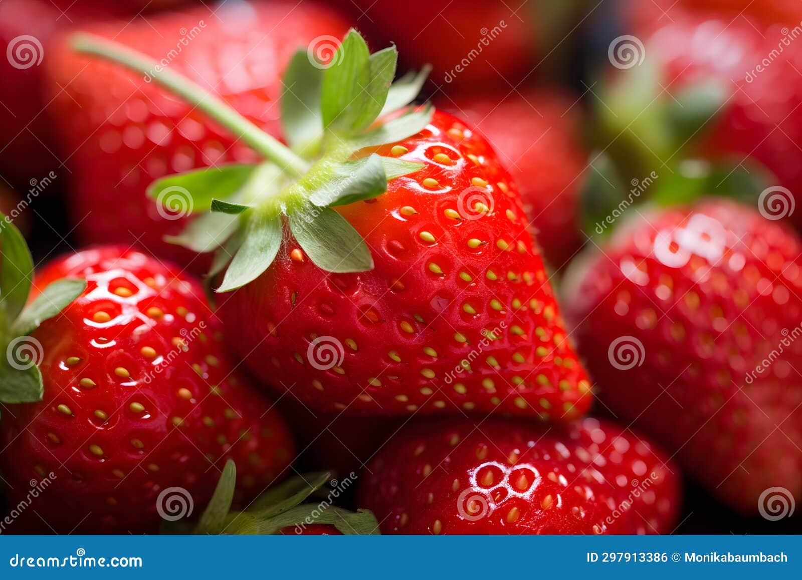 Close Up of Many Strawberry Fruits Stock Illustration - Illustration of ...