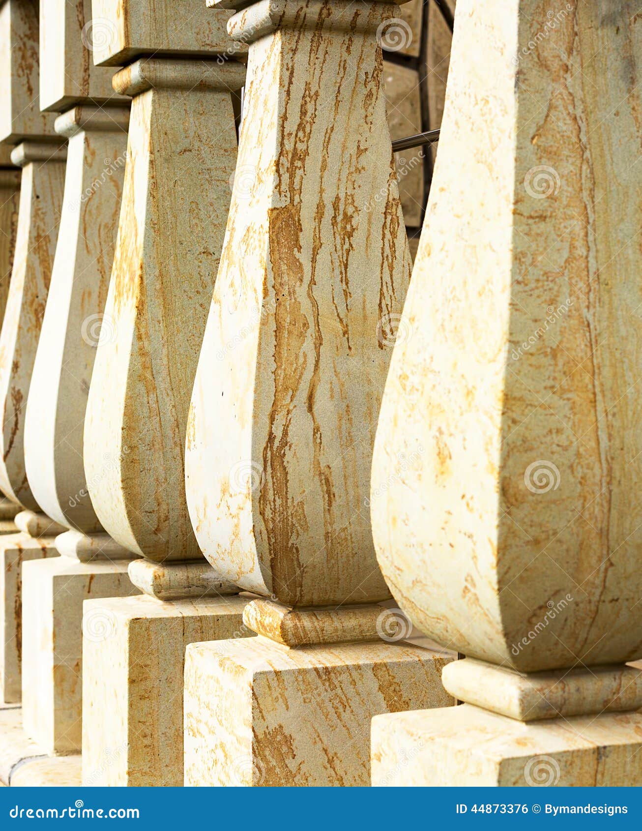 Close Up Marble Baluster Columns Stock Photo - Image of decorated ...