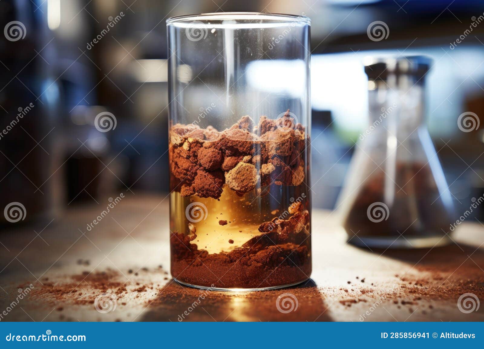Close-up of Mars Soil Sample in Laboratory Setting Stock Image - Image ...
