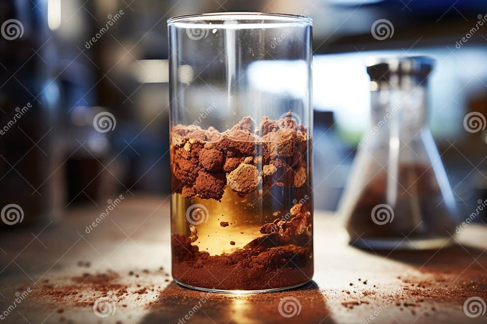 Close-up of Mars Soil Sample in Laboratory Setting Stock Image - Image ...