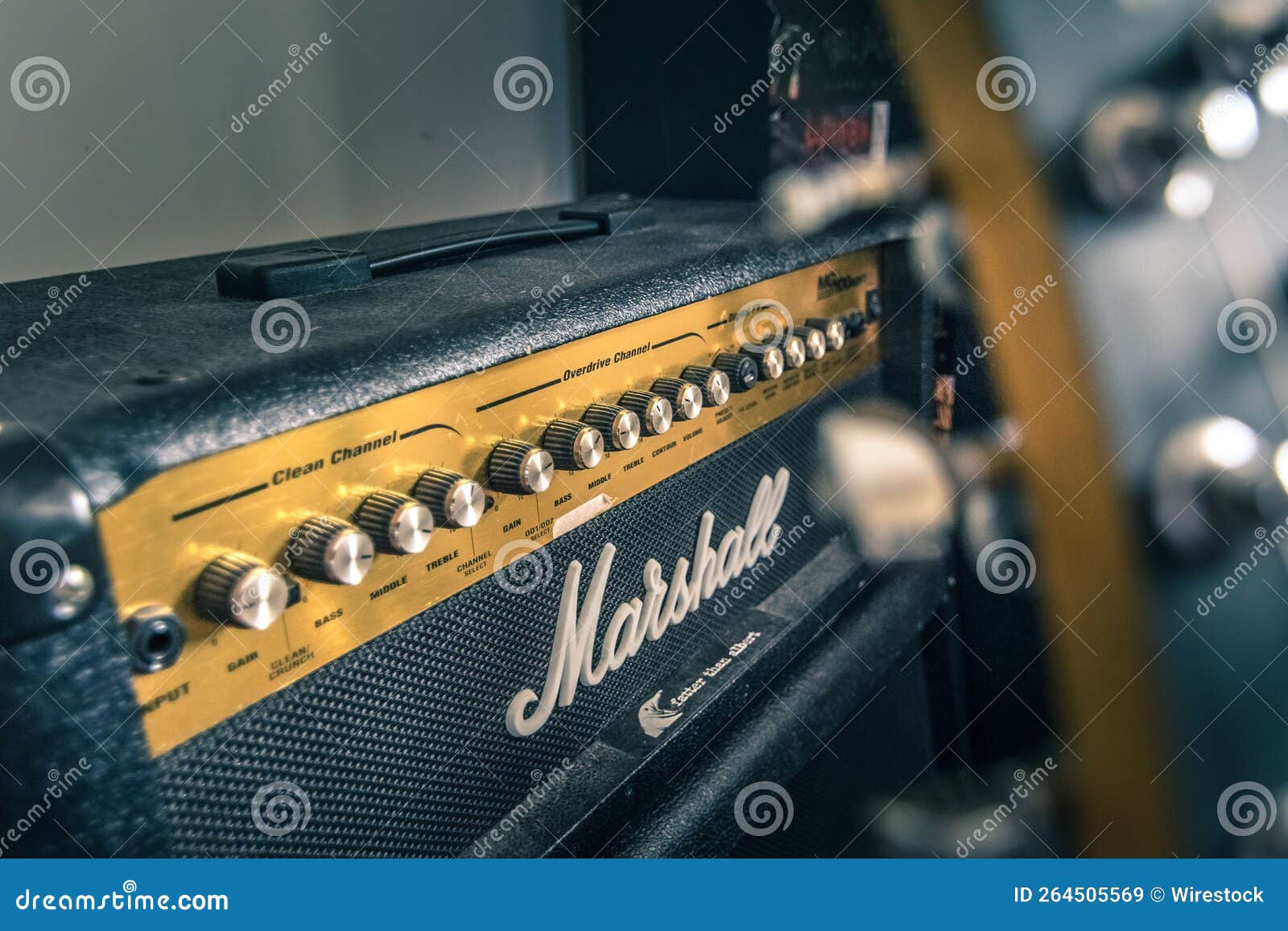 Close Up of a Marshall Amplifier Editorial Stock Image - Image of ...