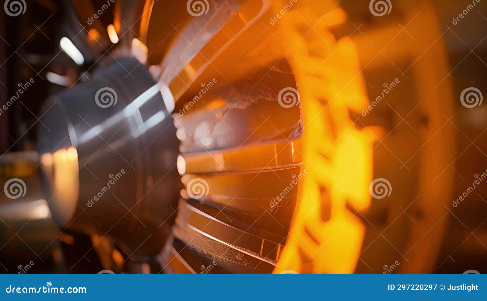 Close Up of a Massive Rotating Drum Used for the Stock Video - Video of ...