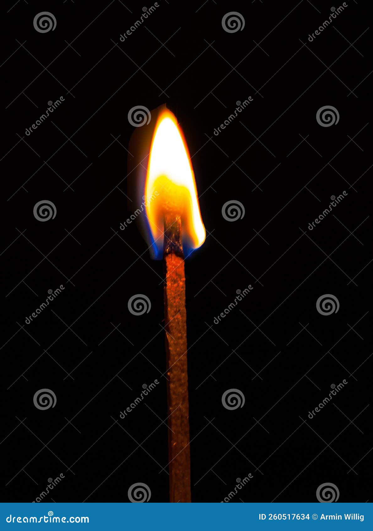 Matchstick on fire stock photo. Image of flame, sparkler - 260517634