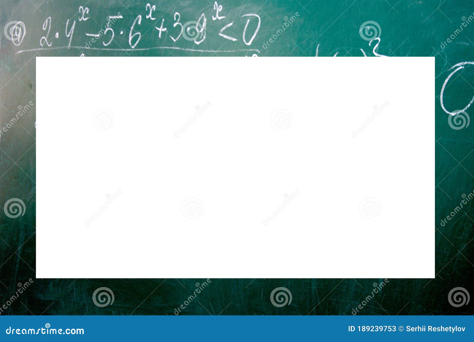 Close Up of Math Formulas on a Blackboard. Education Frame Stock Image ...