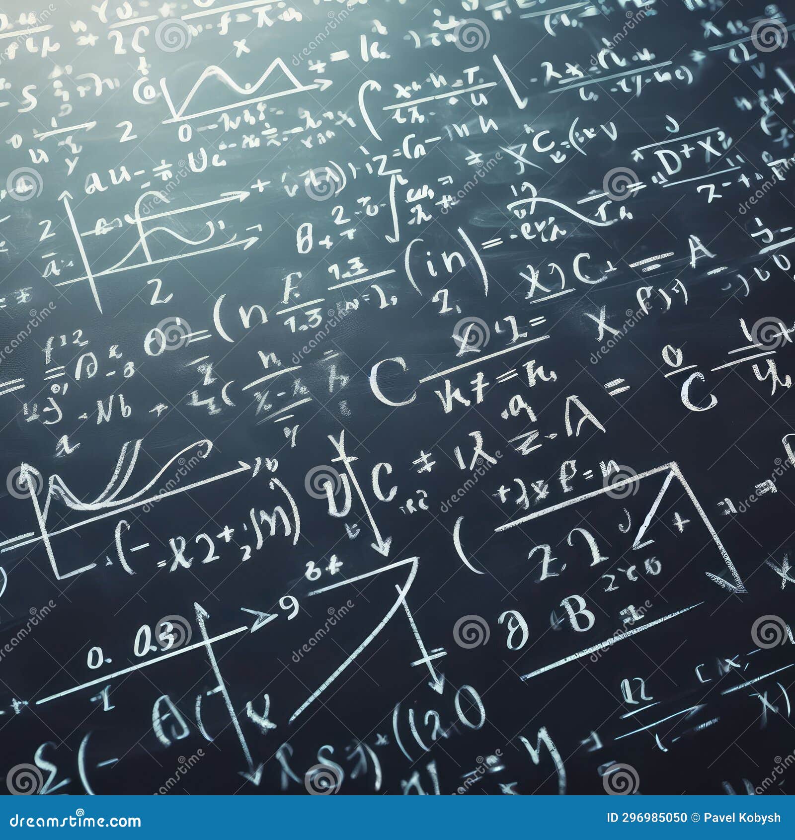 Math's Formulas Table. On Vector White Background. Mathematical Formula ...
