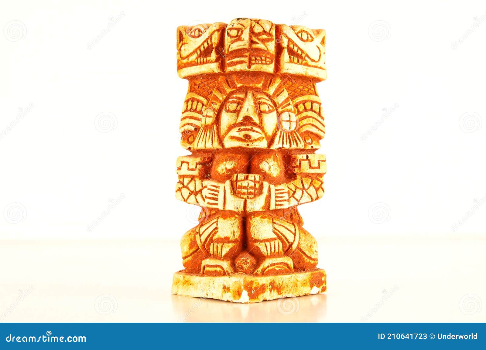 Close-up of mayan statue stock image. Image of horizontal - 210641723
