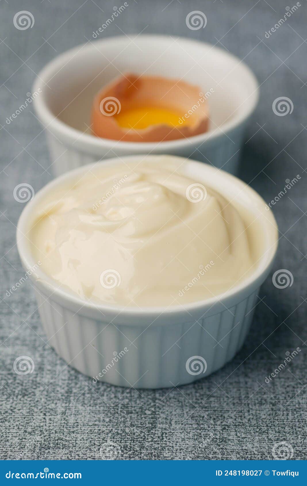 Close Up of Mayonnaise in Container on Table . Stock Image - Image of ...