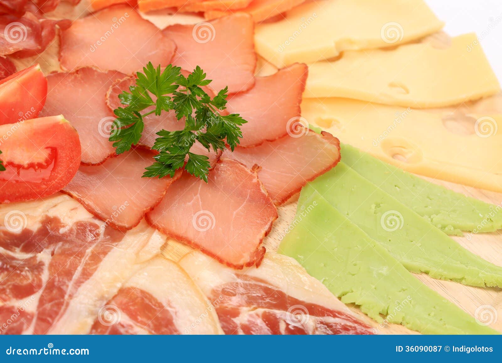 Close Up of Meat and Cheese. Stock Image - Image of delicious, piece ...