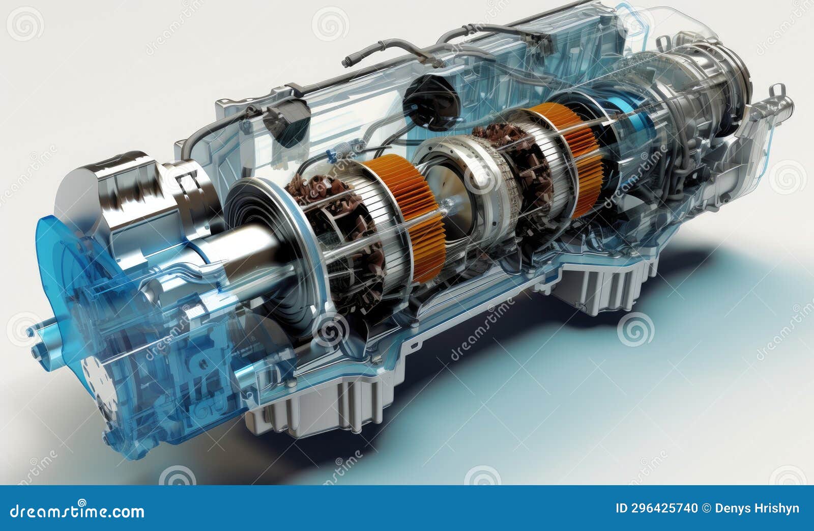 Close-Up of Mechanical Device on White Surface Stock Illustration ...