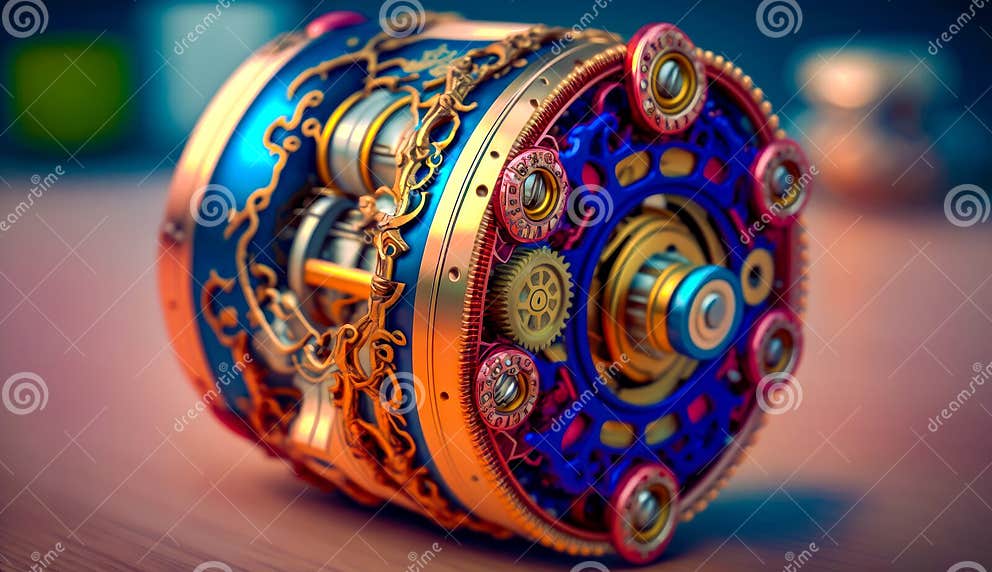 Close Up of Mechanical Object on Table. Generative AI Stock ...