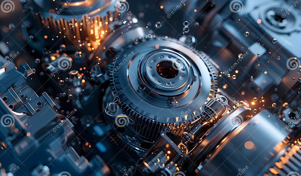 Close-up of the mechanism stock image. Image of vintage - 319230043