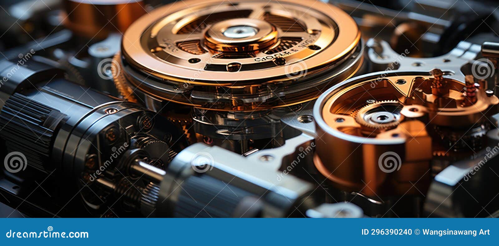 Close-up of the Mechanism of an Internal Combustion Engine Stock ...