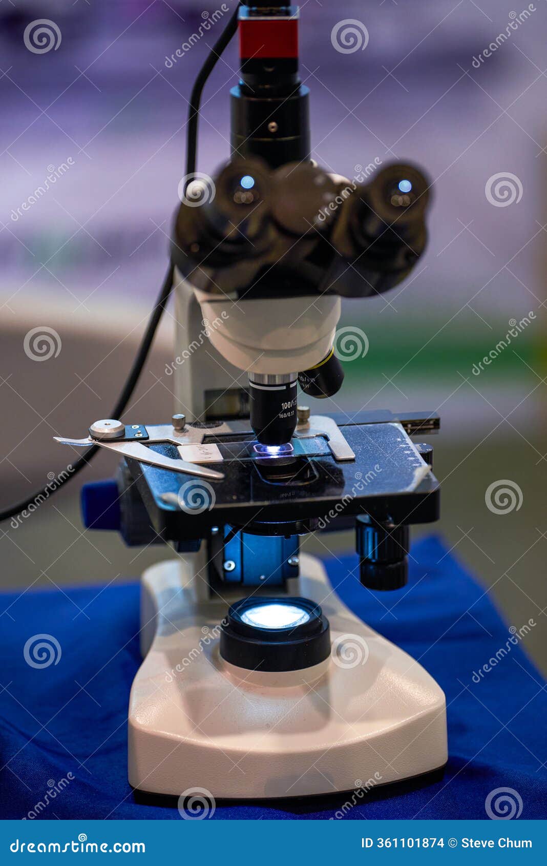 Close-up of a Medical Laboratory Microscope Stock Photo - Image of ...