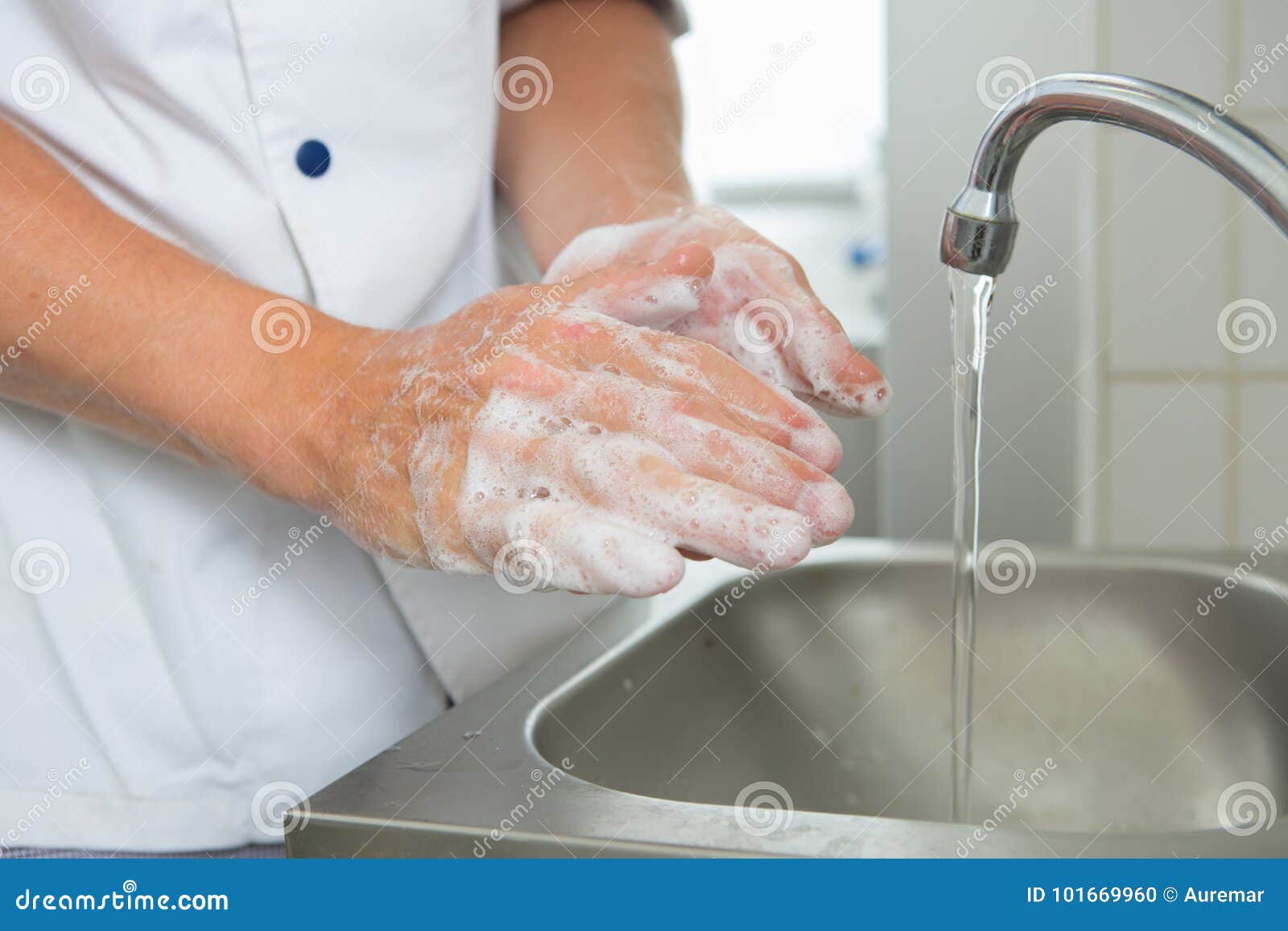 Close Up Medical Staff Washing Hands Stock Photo - Image of nurse, soap ...