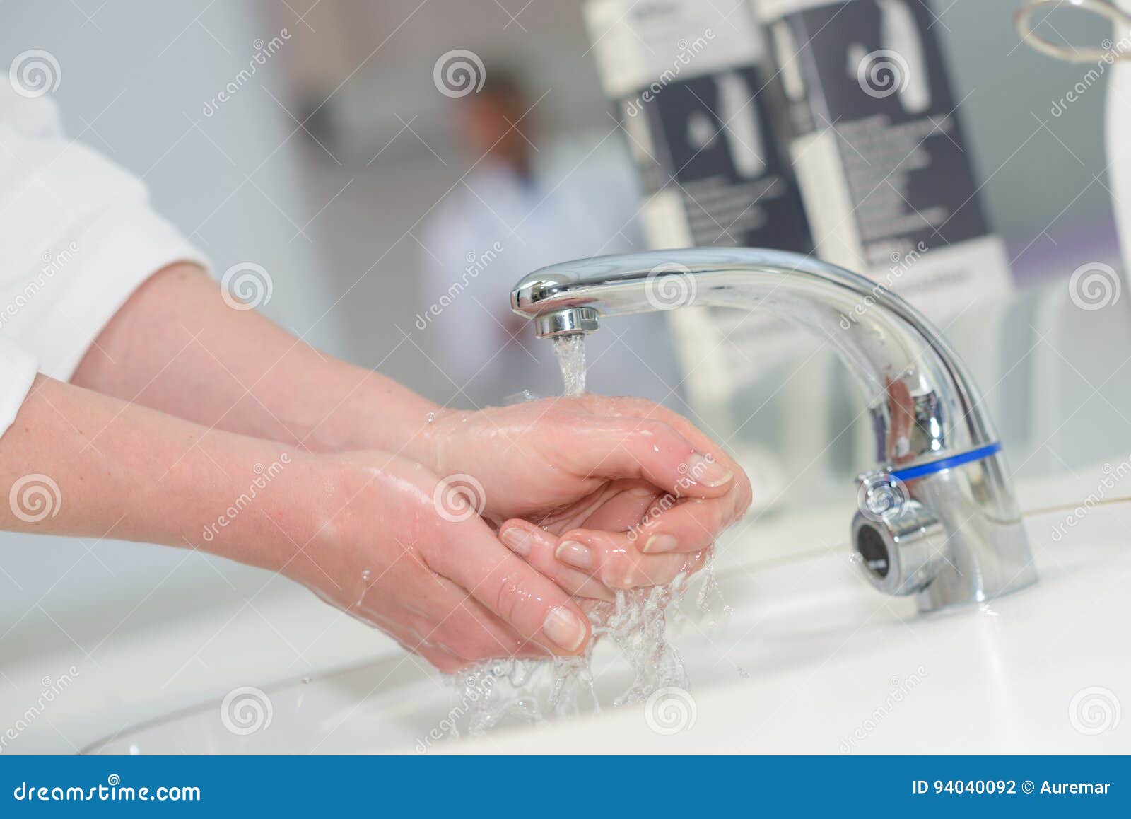 Close Up Medical Staff Washing Hands Stock Photo - Image of healthcare ...