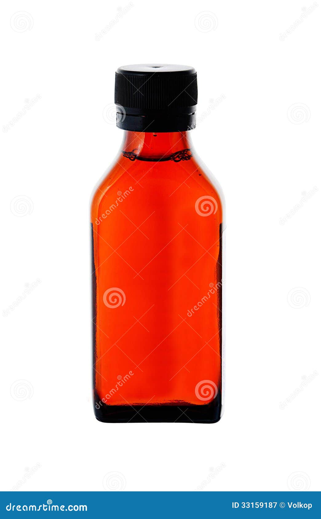 Close Up on a Medicine Bottle with Red Syrup Stock Image - Image of ...