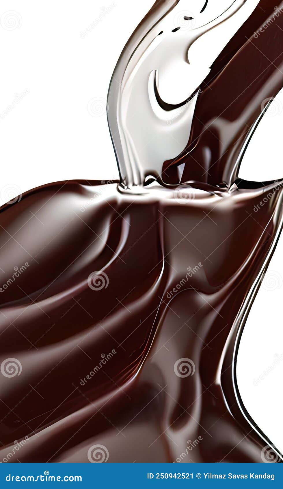 Melted chocolate dripping stock image. Image of gourmet - 250942521