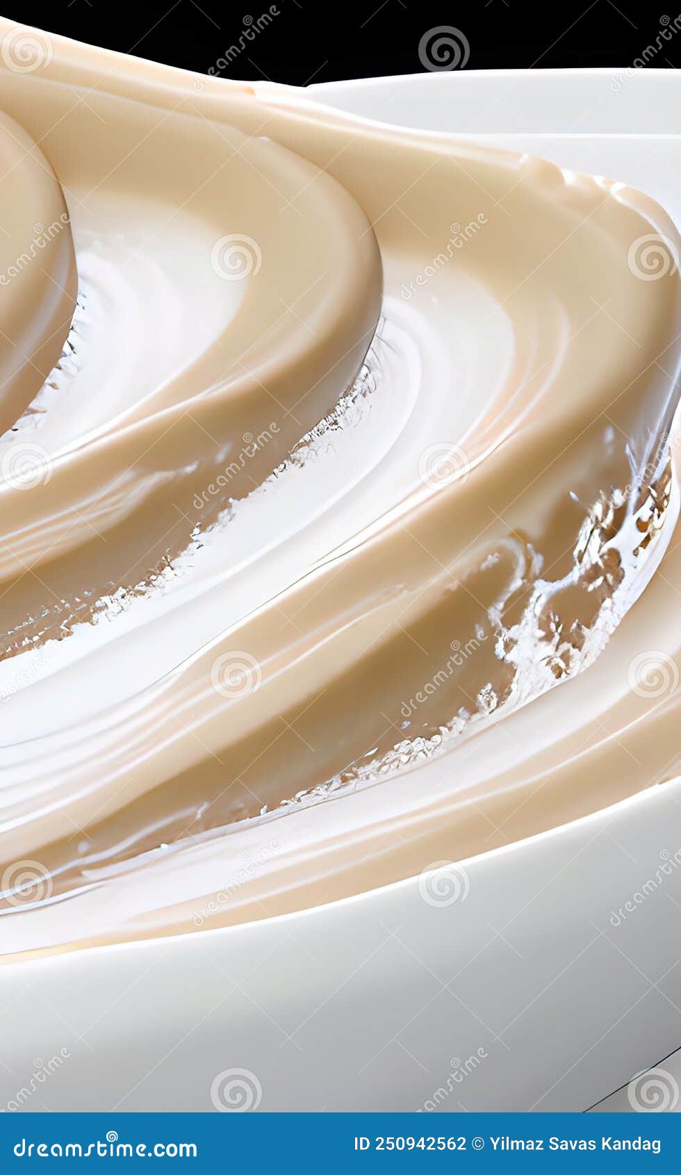 Melted White Chocolate Dripping Stock Photo - Image of liquid, flow ...
