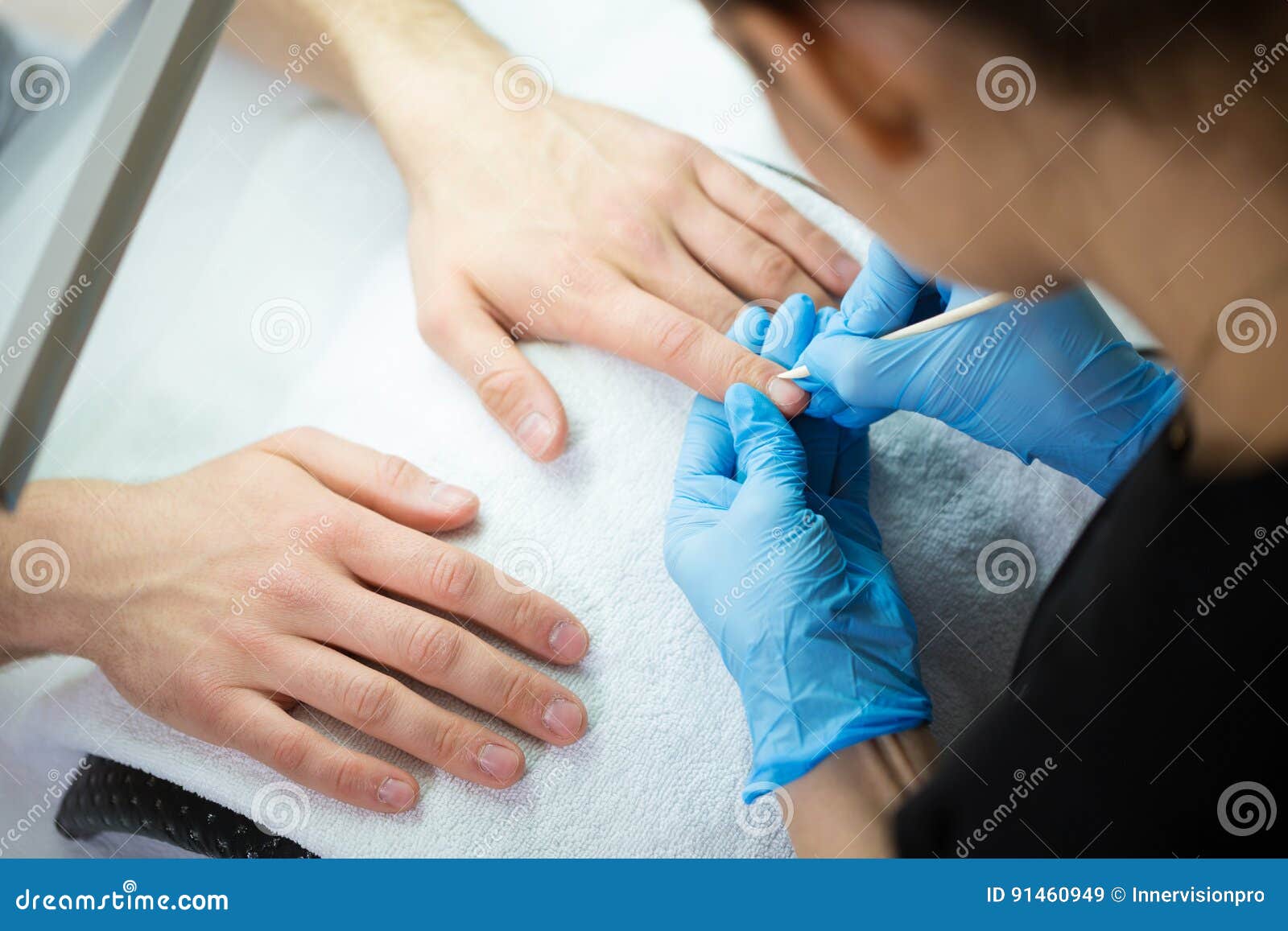 Close up of men`s manicure stock image. Image of fingernail - 91460949
