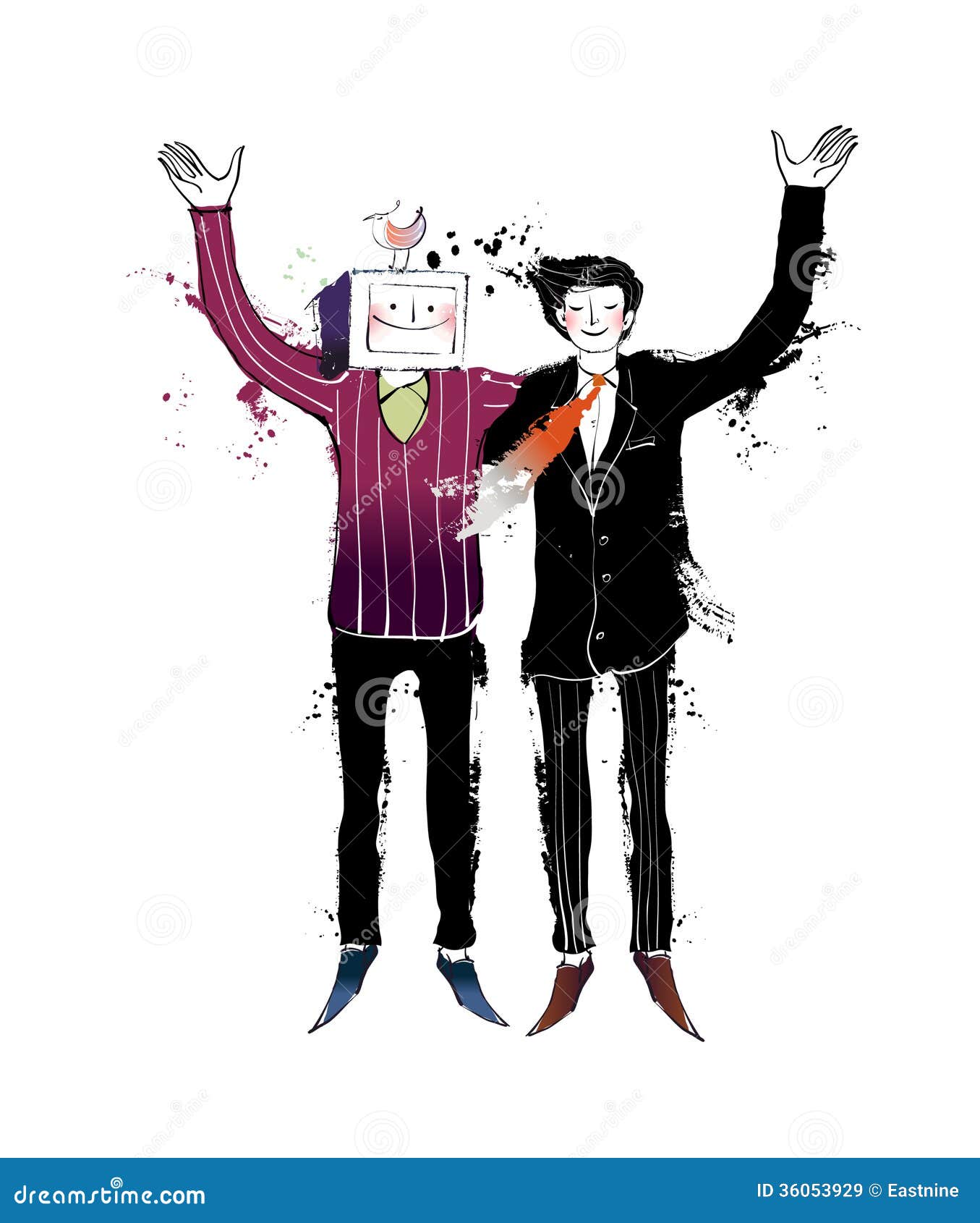 Close-up of men stock vector. Illustration of color, human - 36053929