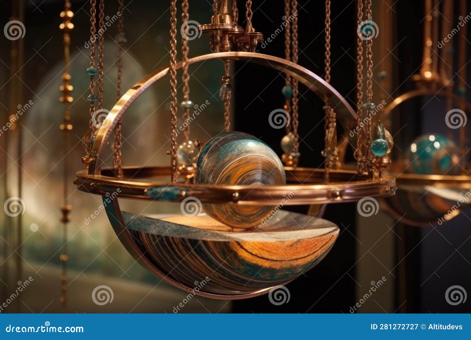 Close-up of a Mesmerizing Pendulum Swing Stock Illustration ...