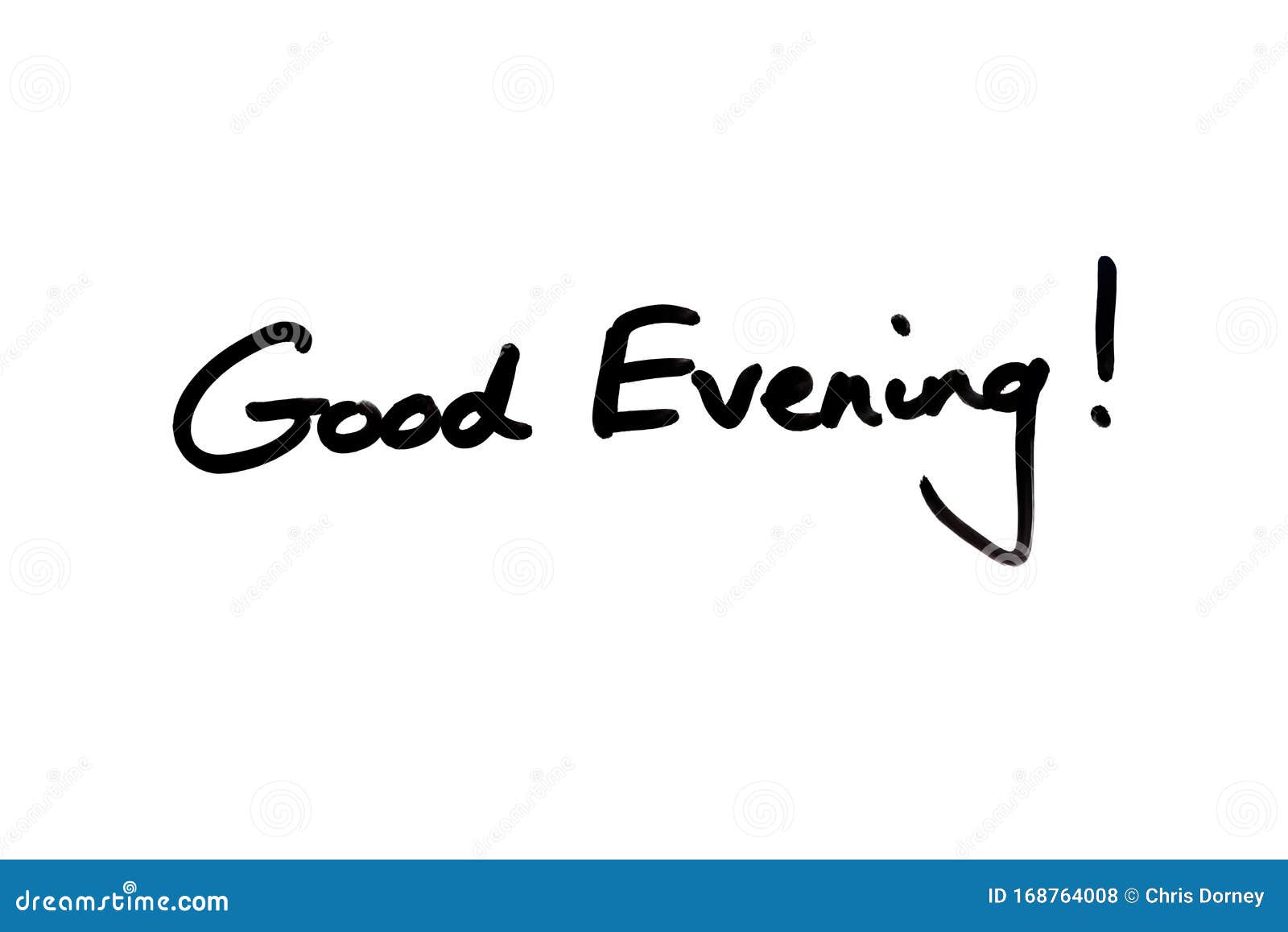 Good Evening stock illustration. Illustration of felttip - 168764008
