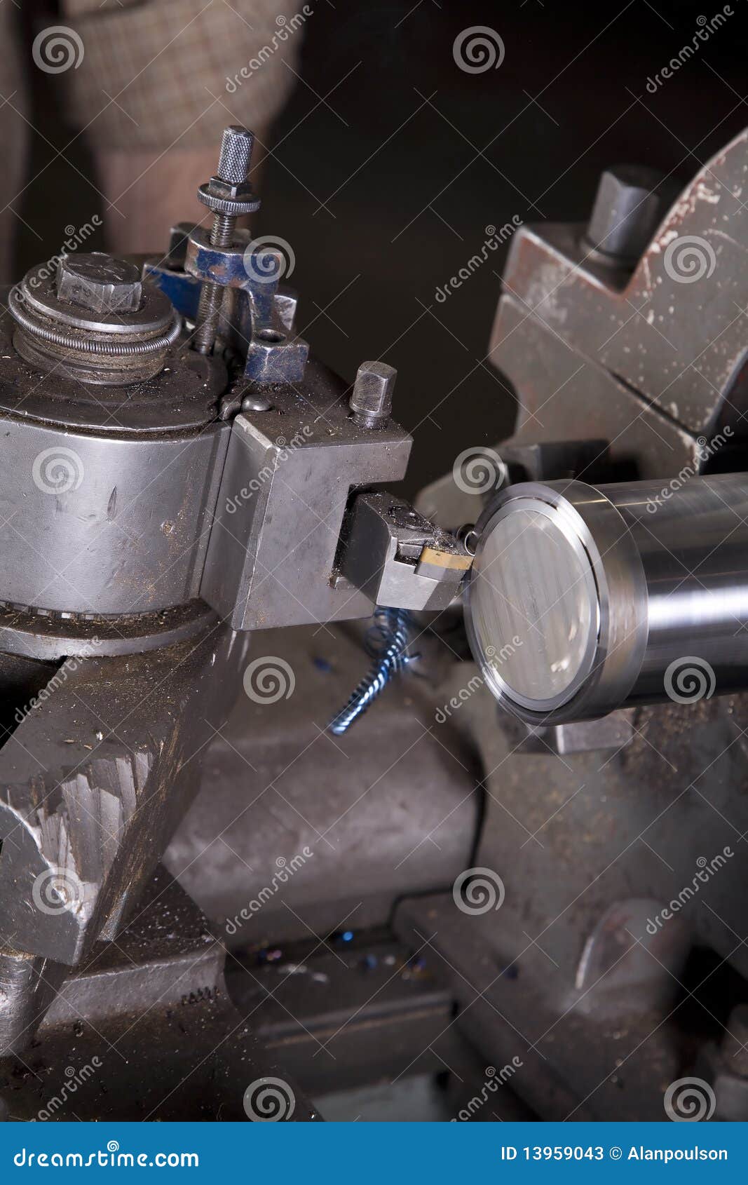 Close up of metal chip stock image. Image of blue, making - 13959043