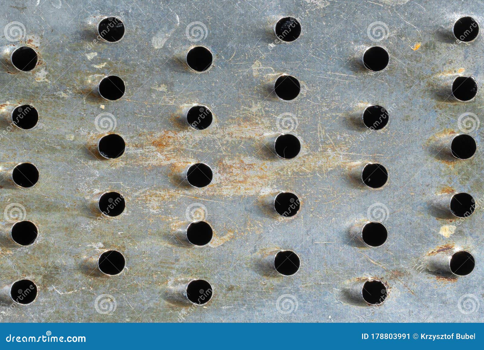 Close-up of Metal with Holes. Texture or Background Stock Image - Image ...