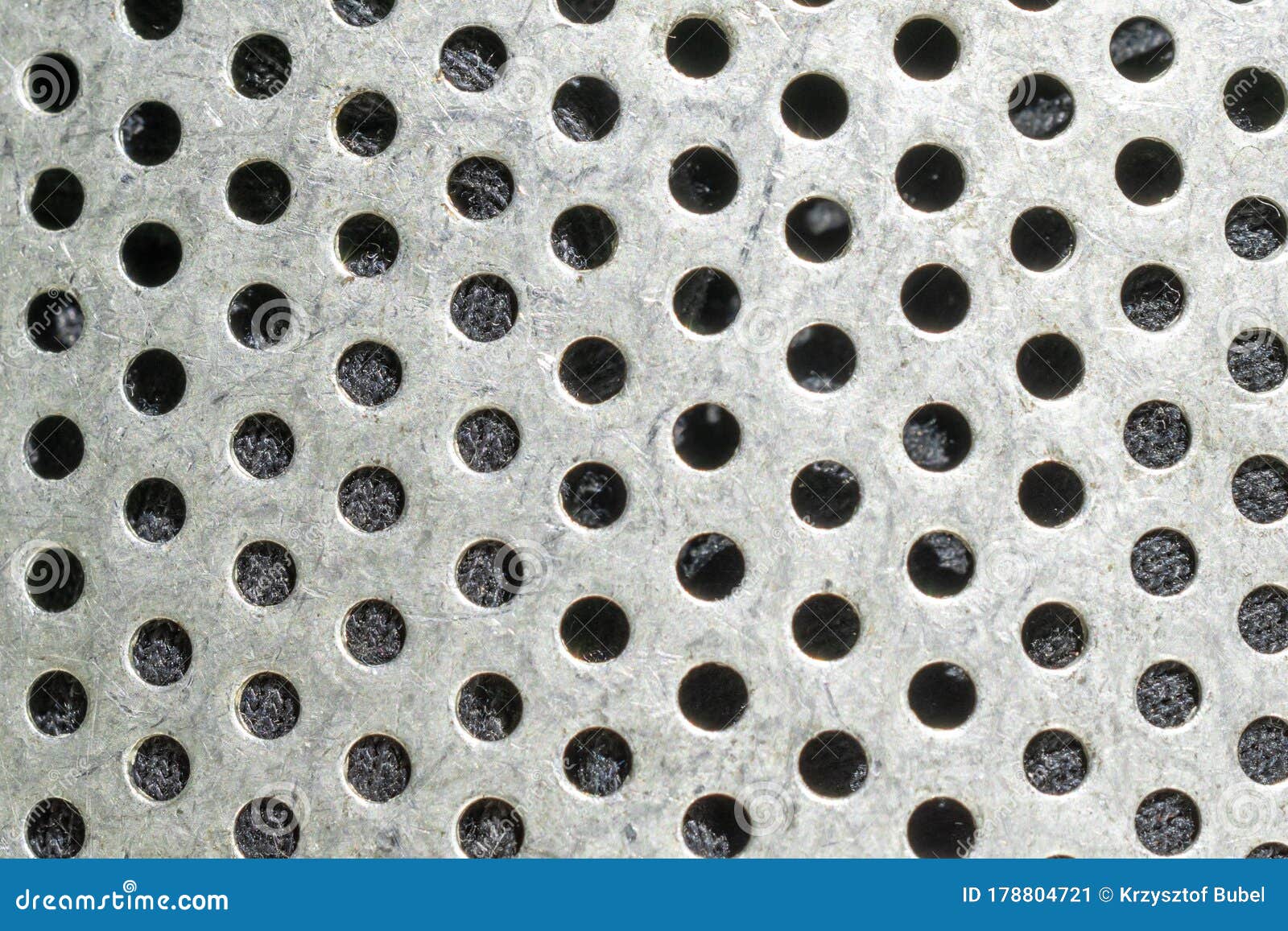 Close-up of Metal with Holes. Texture or Background Stock Image - Image ...