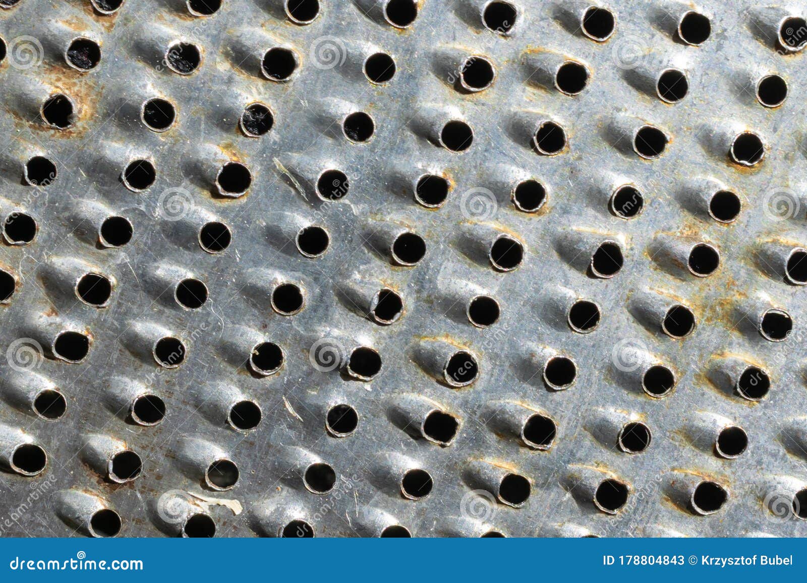 Close-up of Metal with Holes. Texture or Background Stock Image - Image ...