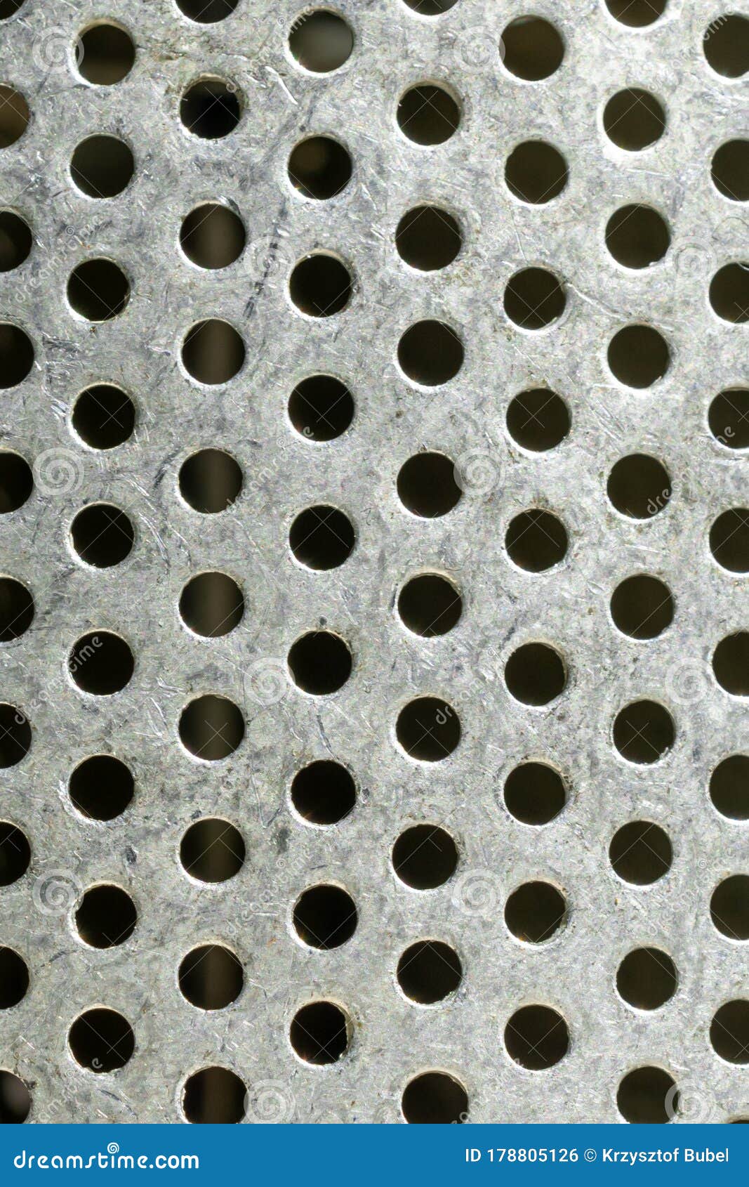 Close-up of Metal with Holes. Texture or Background Stock Photo - Image ...