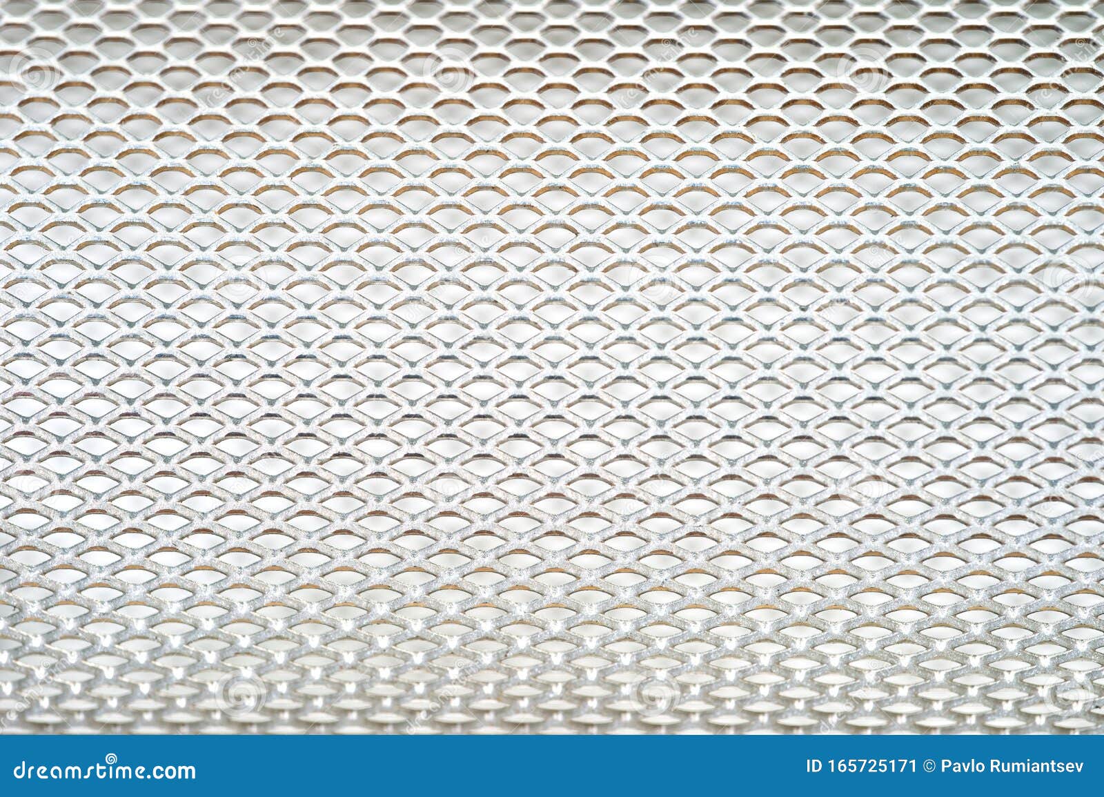 Close-up Metal Mesh Structure with Equal Intervals of Holes Stock Image ...