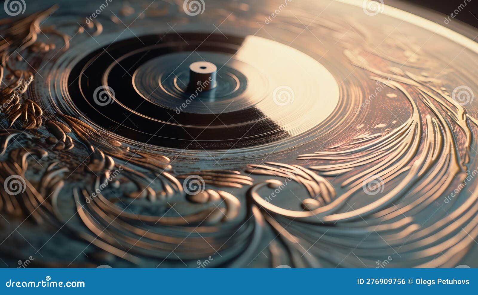 A Close Up of a Metal Object with a White Disc in the Middle of it and ...