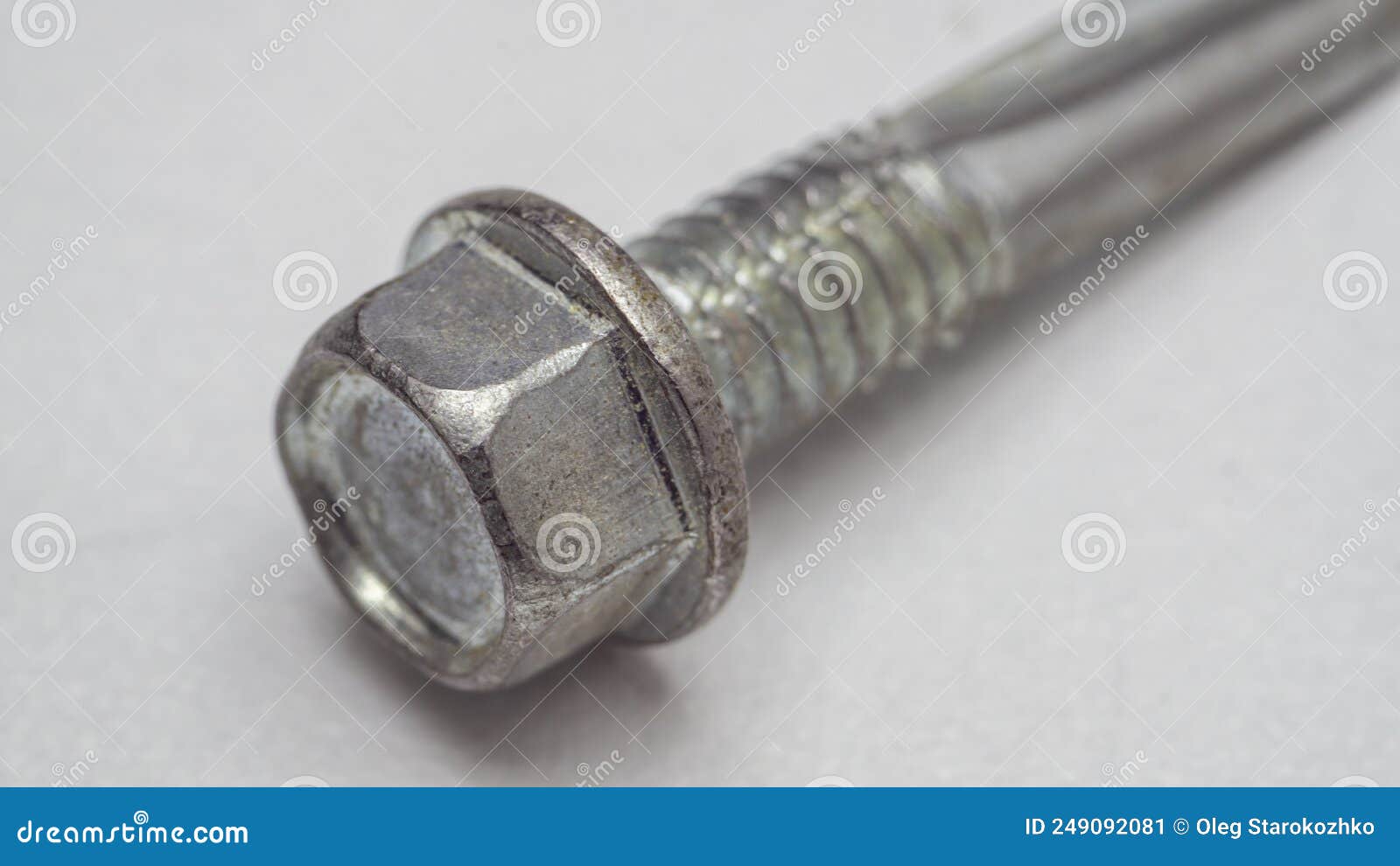 Close-up Metal Self-tapping for Fasteners Stock Image - Image of macro ...