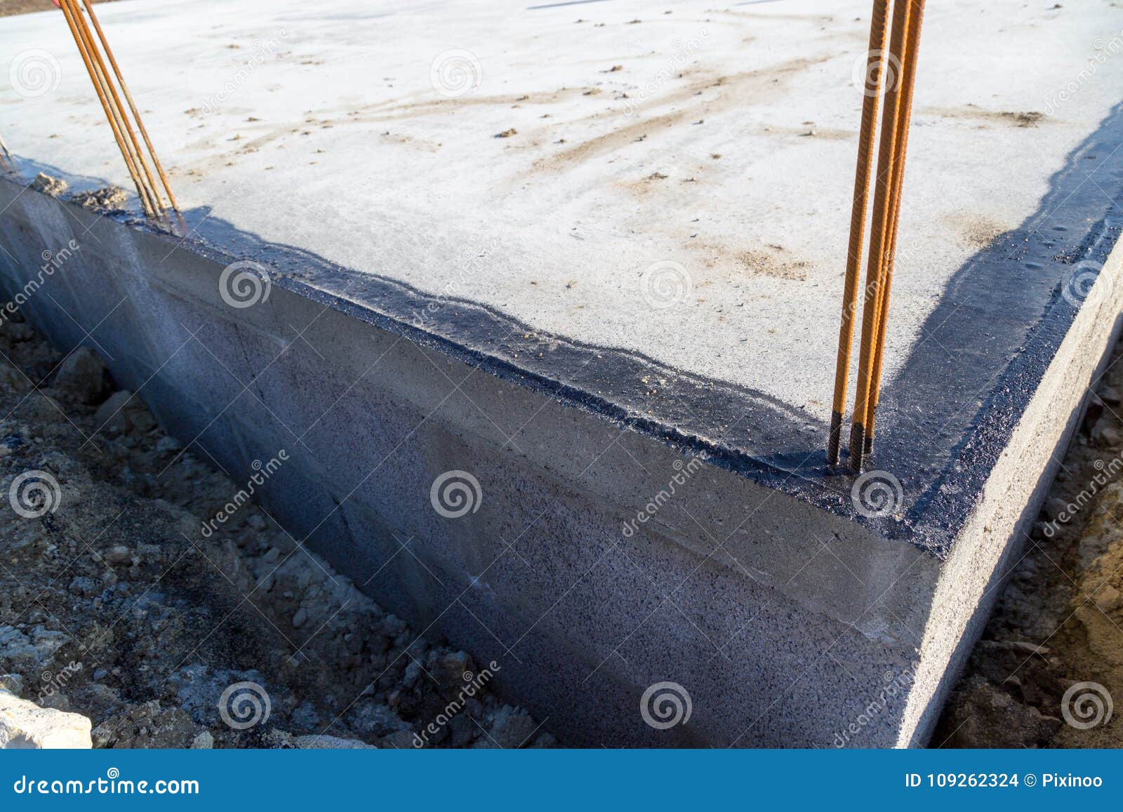 Metal Structure of a Slab on Which the Concrete Has Not yet Been Poured ...