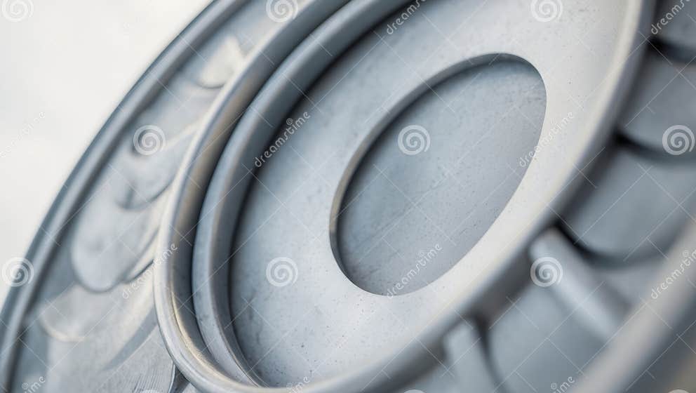 A Close Up of a Metal Surface with a Circular Design Stock Illustration ...