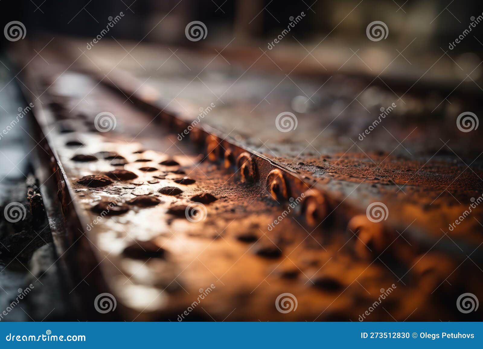 A Close Up of a Metal Surface with Rust on it Stock Illustration ...