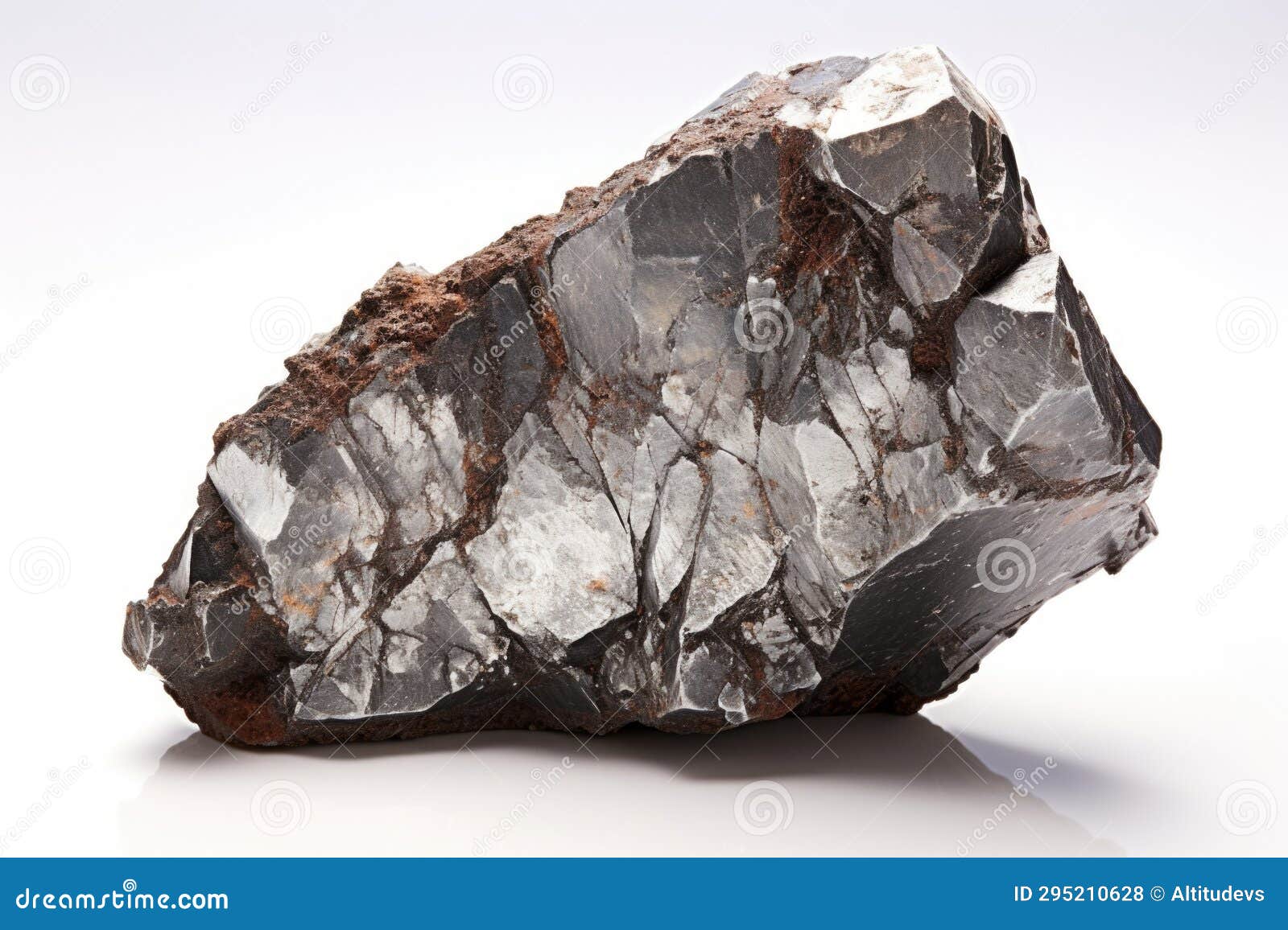 A Close-up Of A Meteorite With Its Rocky Texture And Metallic ...