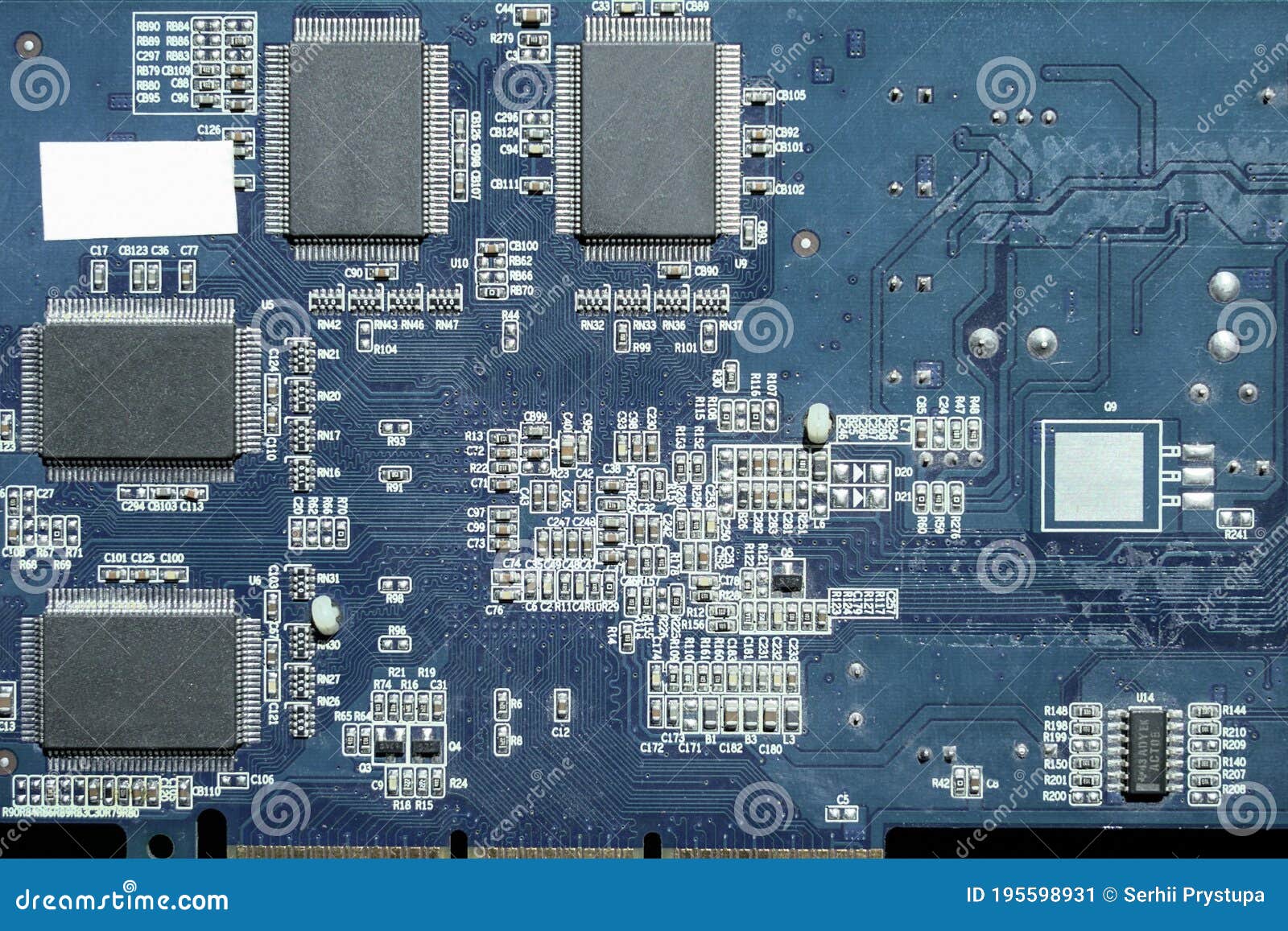 Close-up Micro Chip on a Circuit Board Stock Image - Image of hardware ...