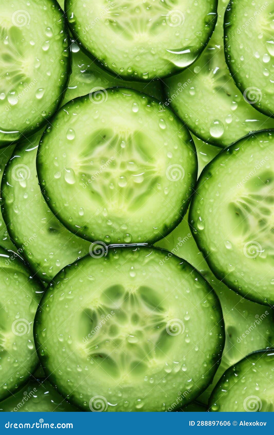 Close-Up of Micro Cross Section of Cucumber AI Generated Stock ...