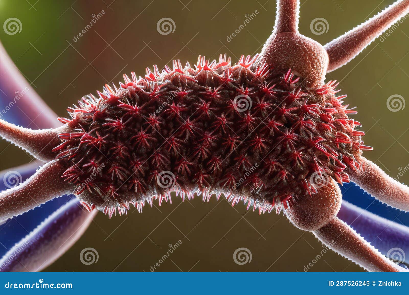 Close Up of a Micro Insect, a Kind of Parasite, Under Microscope ...