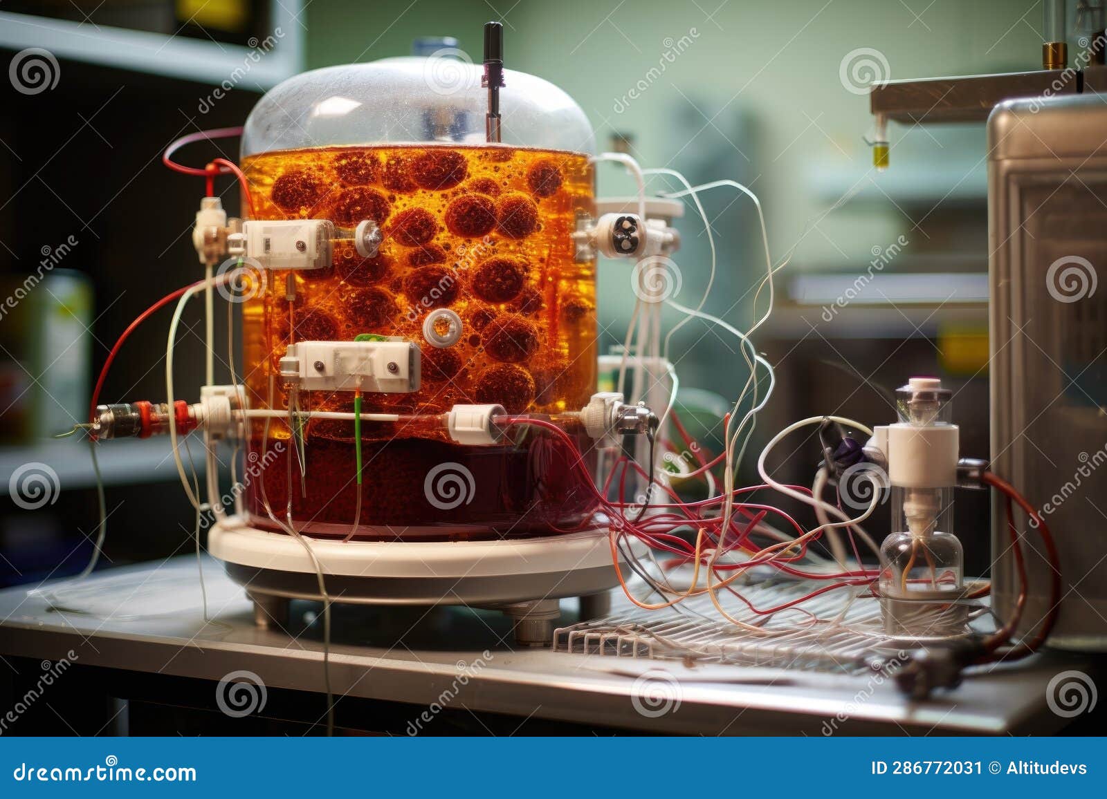 Close-up of a Microbial Fuel Cell in a Laboratory Setting Stock Image ...