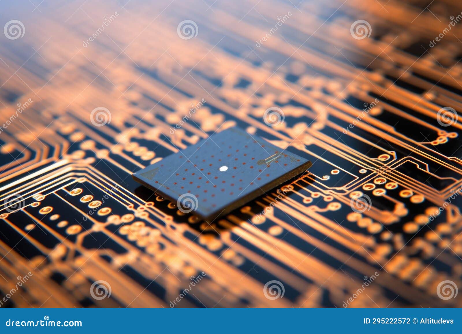 Close-up of a Microchip with Binary Code Backdrop Stock Photo - Image of information, computer ...