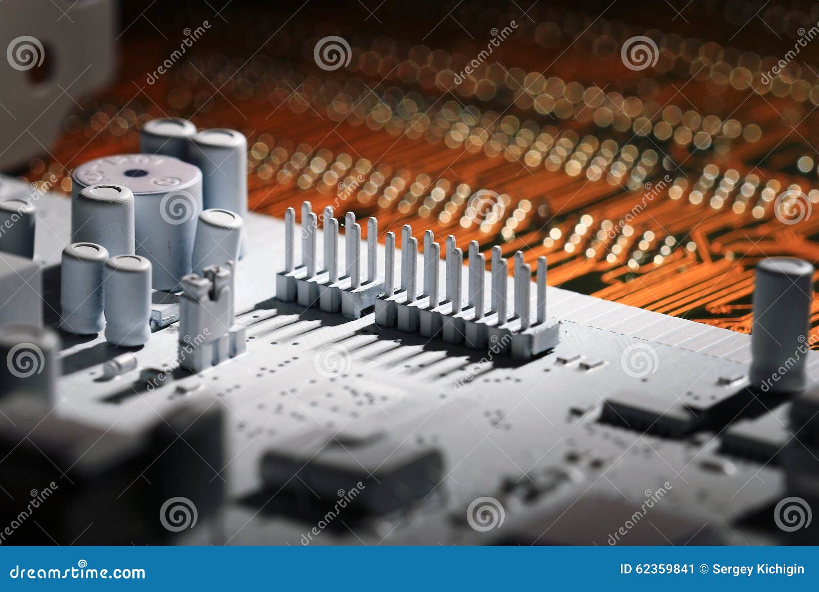 Close Up Microelectronics Chips Stock Image - Image of card, abstract ...