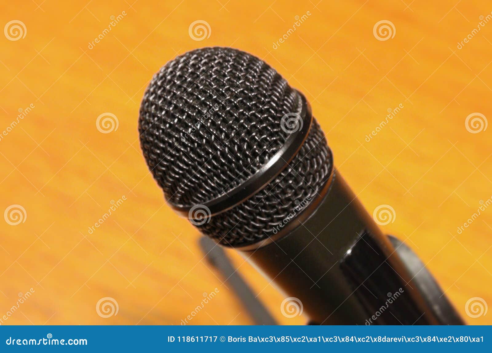 The Close Up of Microphone Grill. Stock Image - Image of close, metal ...