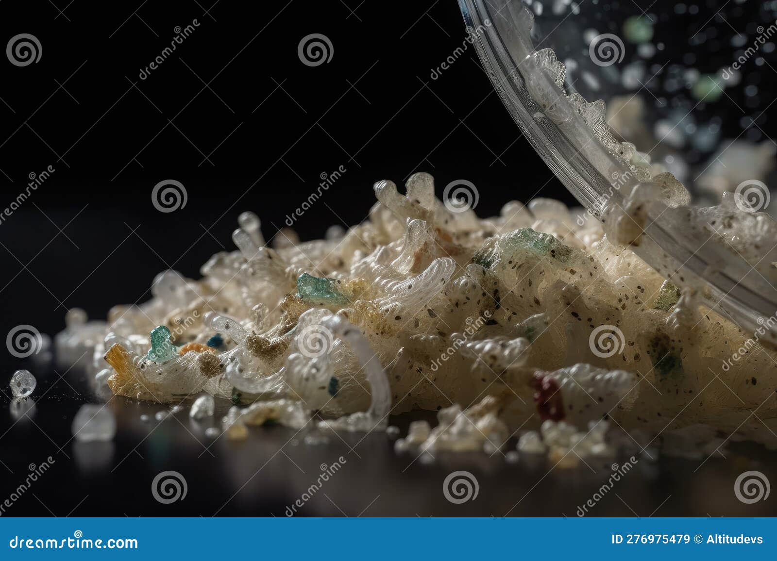 Close-up of Microplastic, with Its Smooth Texture and Round Edges ...