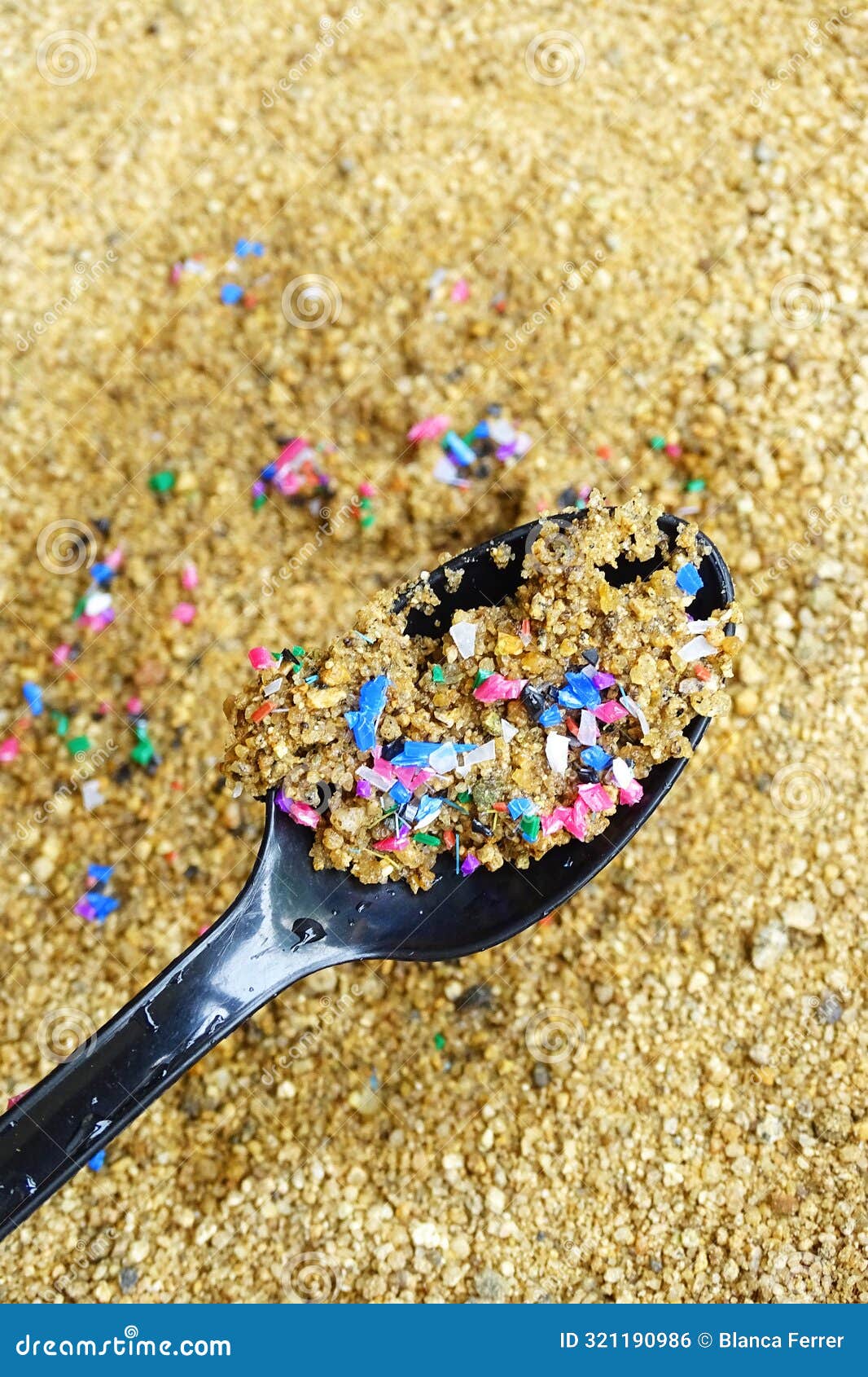 Microplastic Pollution on the Beach Sand Stock Photo - Image of ecology ...
