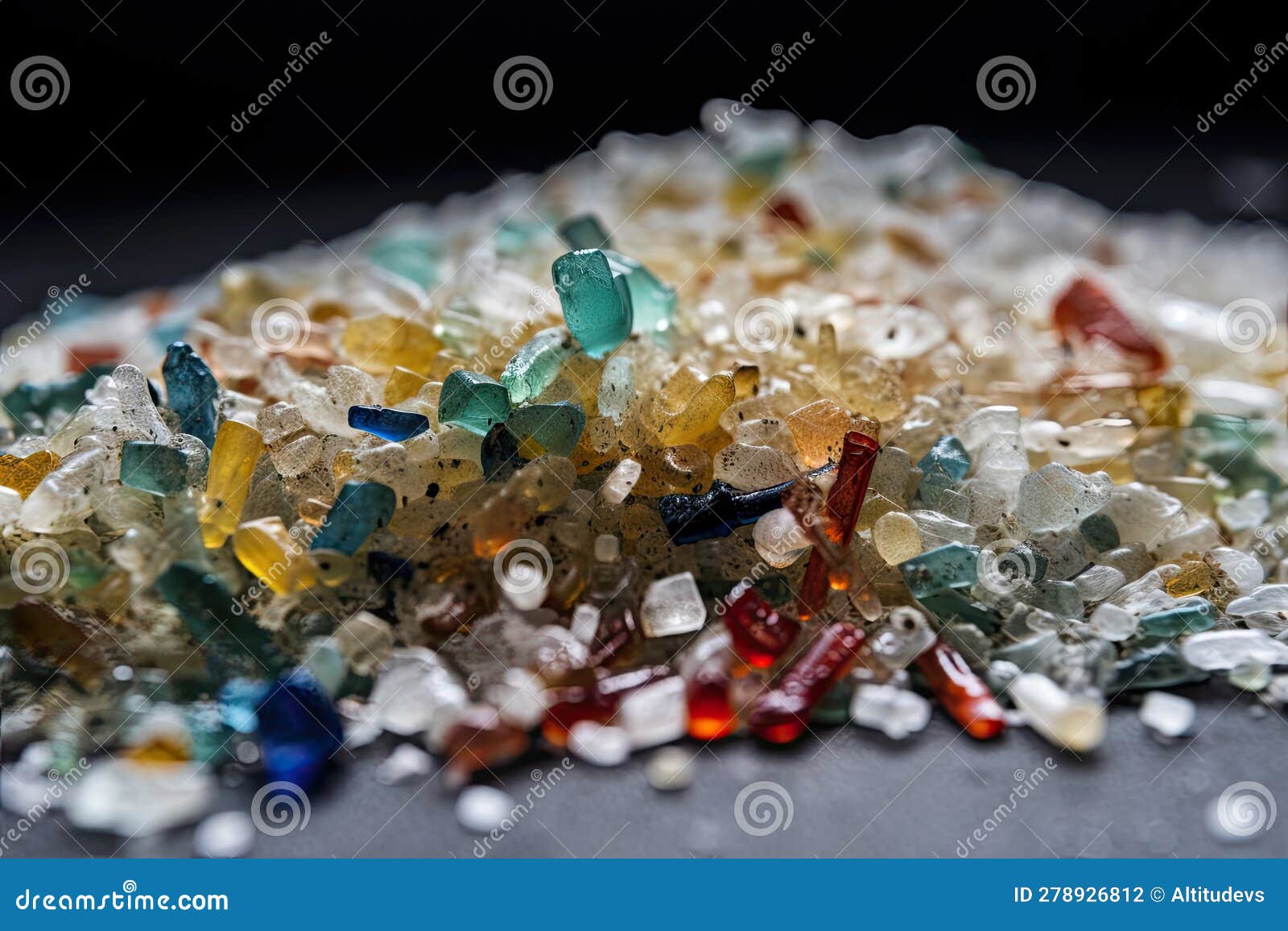 Close-up of Microplastic, with Visible Details of Its Surface Stock ...
