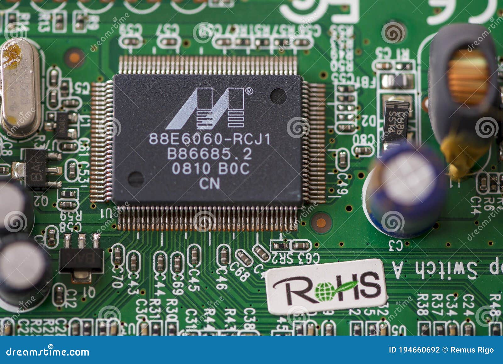 Close-up of a Microprocessor Editorial Photography - Image of board ...